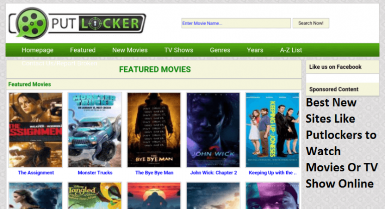 Putlocker Alternative Best New Sites Like Putlockers to Watch Movie 2020